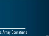 Arrays In Python Python Array Operations Edureka Pdf