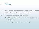 Arrays In Python Pdf