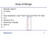 Array Strings Ppt Programming Languages Computing