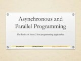 Asynchronous And Parallel Programming Pptx