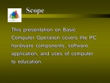 Basic Computer Operation Pptx