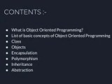 Basic Concepts Of Object Oriented Programming Using C Pptx
