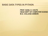 Basic Data Types In Python Pptx