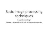 Basic Image Processing Techniques Pptx