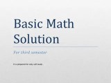 Basic Math Solution Pdf