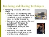 Basic Rendering Techniques Ppt