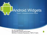 Android Tutorials Basic Widgets Pptx