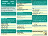 Beginners Python Cheat Sheet Python Cheat Sheet Description Pdf
