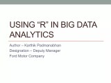 Big Data Analytics Using R Pptx