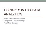 Big Data Analytics Using R Pptx