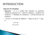 Binary Operator Overloading Ppt