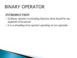 Binary Operator Overloading Ppt