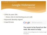 Blog Optimization Using Google Tools Ppt