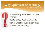 Blog Optimization Using Google Tools Ppt