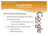 Blog Optimization Using Google Tools Ppt