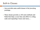 Built In Classes In Java Pdf