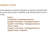 C Programming Function Pointers Pptx