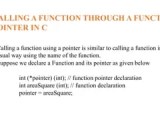 C Programming Function Pointers Pptx