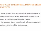 C Programming Function Pointers Pptx