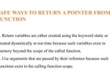 C Programming Function Pointers Pptx