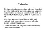 Calendar Class In Java Pdf Programming Languages Computing