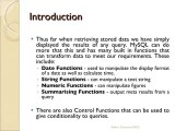 Mysql Built In Functions Ppt