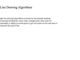 Line Drawing Algorithms Computer Graphics Notes Pptx