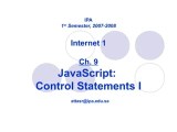Javascript Control Statements I Ppt