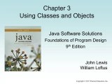 Csci 200 Java Chapter 03 Using Classes Ppt