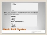 Chapter 02 Php Basic Syntax Ppt