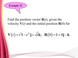 Applied Calculus Chapter 2 Vector Valued Function Pptx Physics
