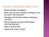 Chapter 3 Multiple Intelligence Ppt