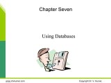 Chapter 7 Using Databases Ppt