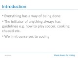 Cheat Sheets For Coding Ppt