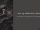 Presentation On Classes In Python Programming Language Pptx