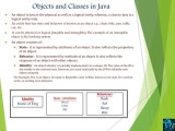 Classes Objects In Java Pptx Programming Languages Computing