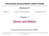 Python Programming Adp Vtu Cse 18cs55 Module 4 Chapter 1 Ppt