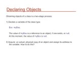 Class Object Method Constructors In Java Pptx