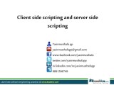 Client Side Scripting And Server Side Scripting Pptx