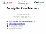Codeigniter Class Reference Pptx