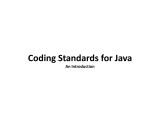 Coding Standards For Java Pptx