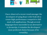 Combining React With Node Js To Develop Successful Full Stack Web