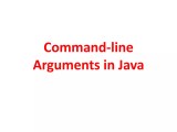 Command Line Arguments In Java Tutorial Pdf