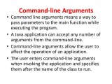 Command Line Arguments In Java Tutorial Pdf
