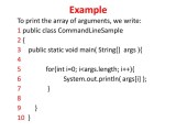 Command Line Arguments In Java Tutorial Pdf