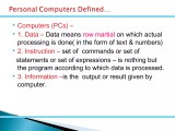 Computer Basic Information Presentation Ppt