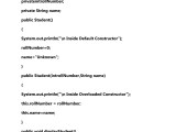 Constructor Overloading In Java Docx