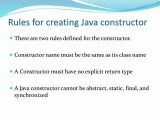 Constructors In Java Pptx