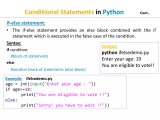 Control Statements In Python Pptx