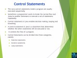 Control Statements In Java Pptx